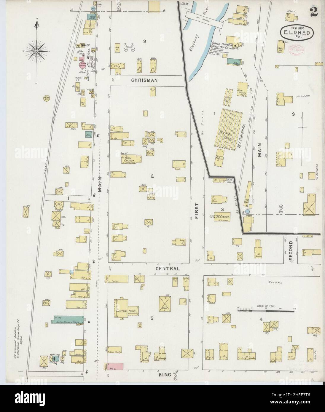 Sanborn Fire Insurance Map from Eldred, McKean County, Pennsylvania ...