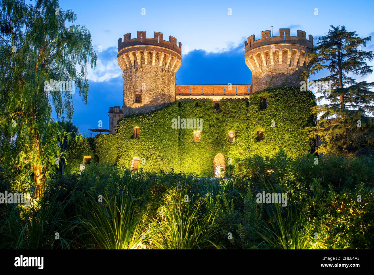 The Peralada castle is located in Peralada Catalonia Spain. It was ...