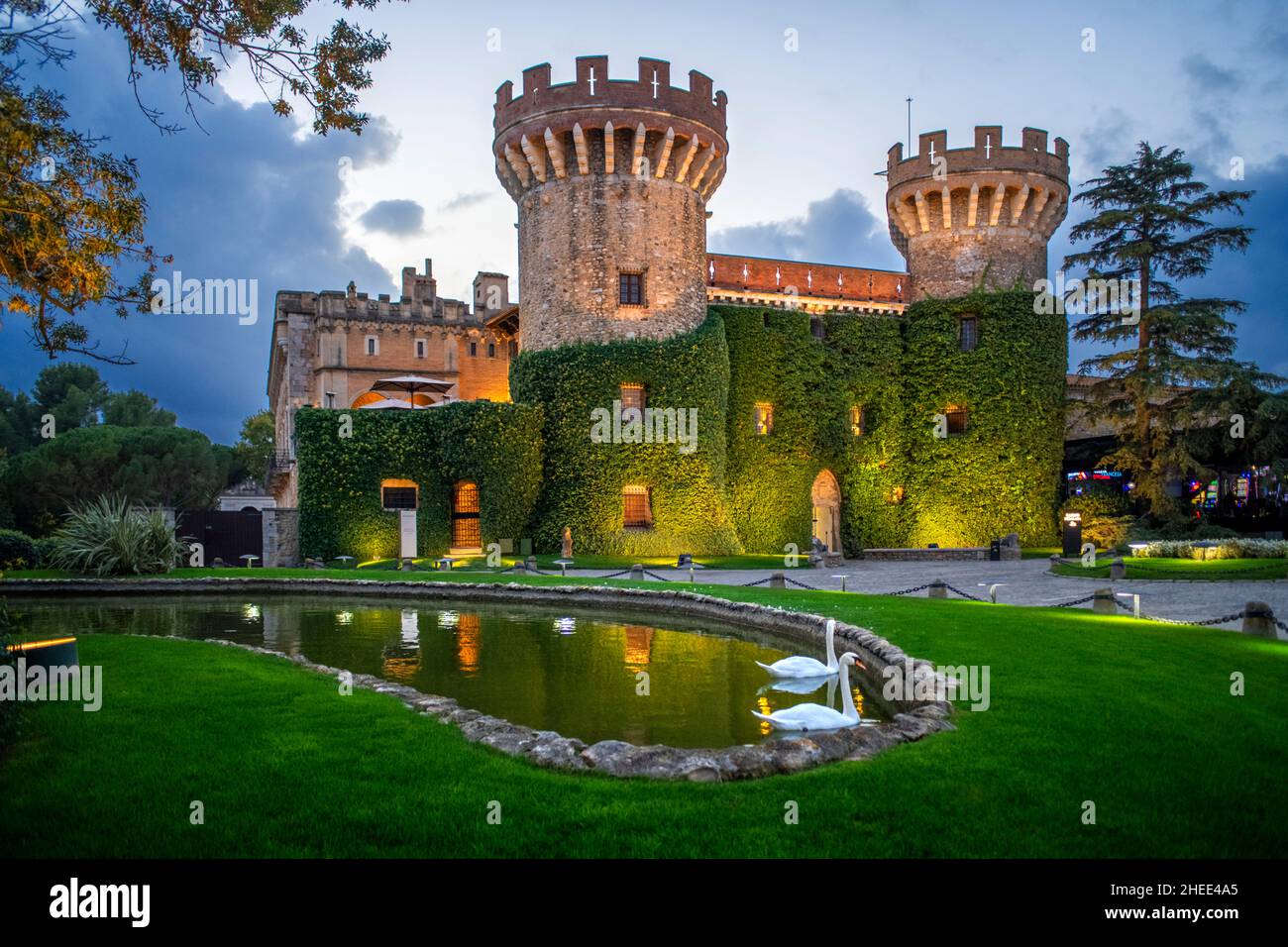 The Peralada castle is located in Peralada Catalonia Spain. It was ...