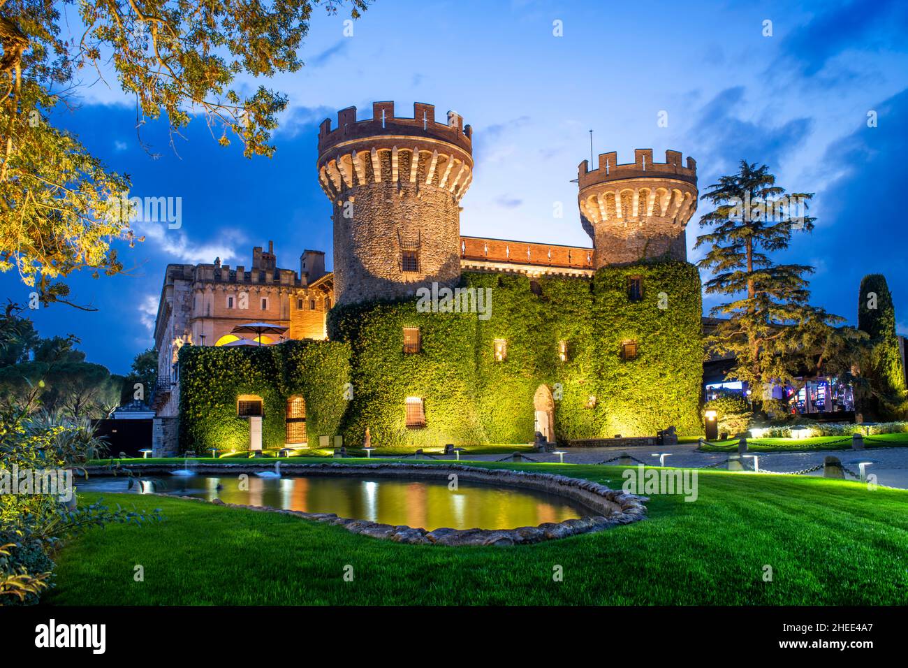 The Peralada castle is located in Peralada Catalonia Spain. It was ...