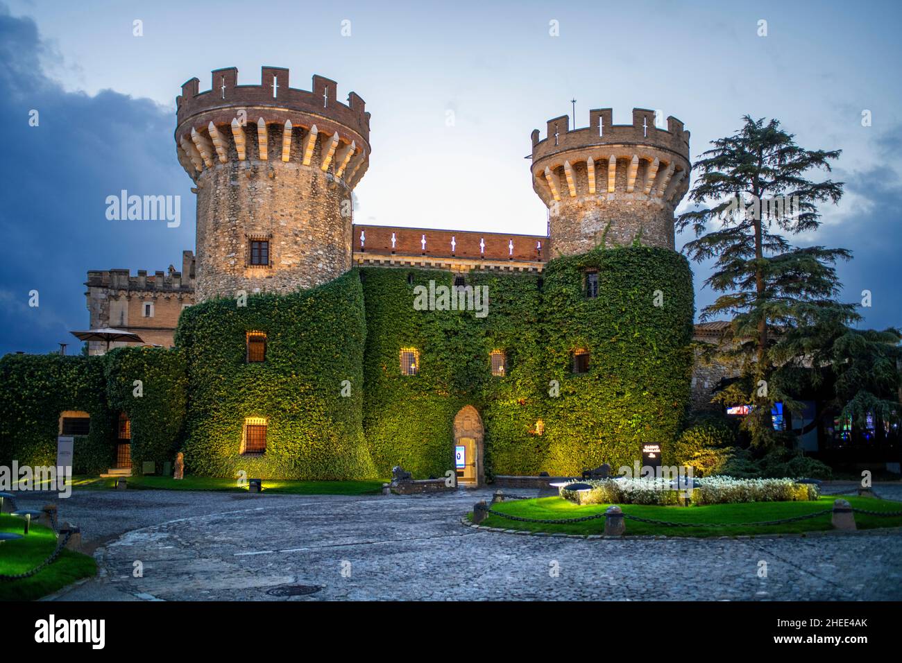 The Peralada castle is located in Peralada Catalonia Spain. It was ...