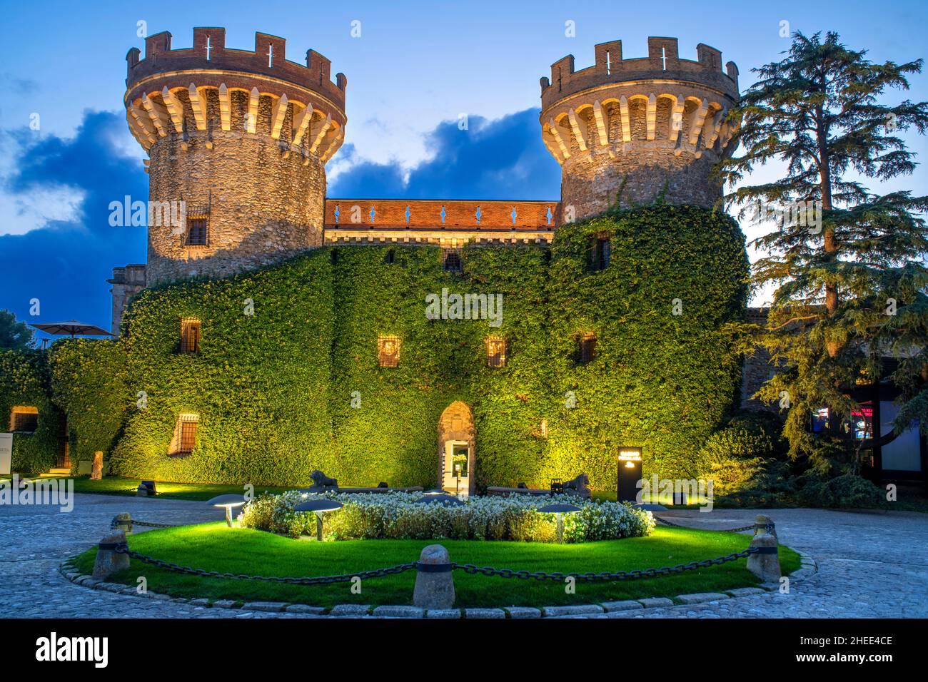 The Peralada castle is located in Peralada Catalonia Spain. It was ...