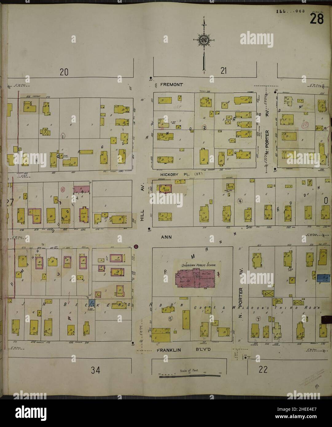 Map of elgin hi-res stock photography and images - Alamy