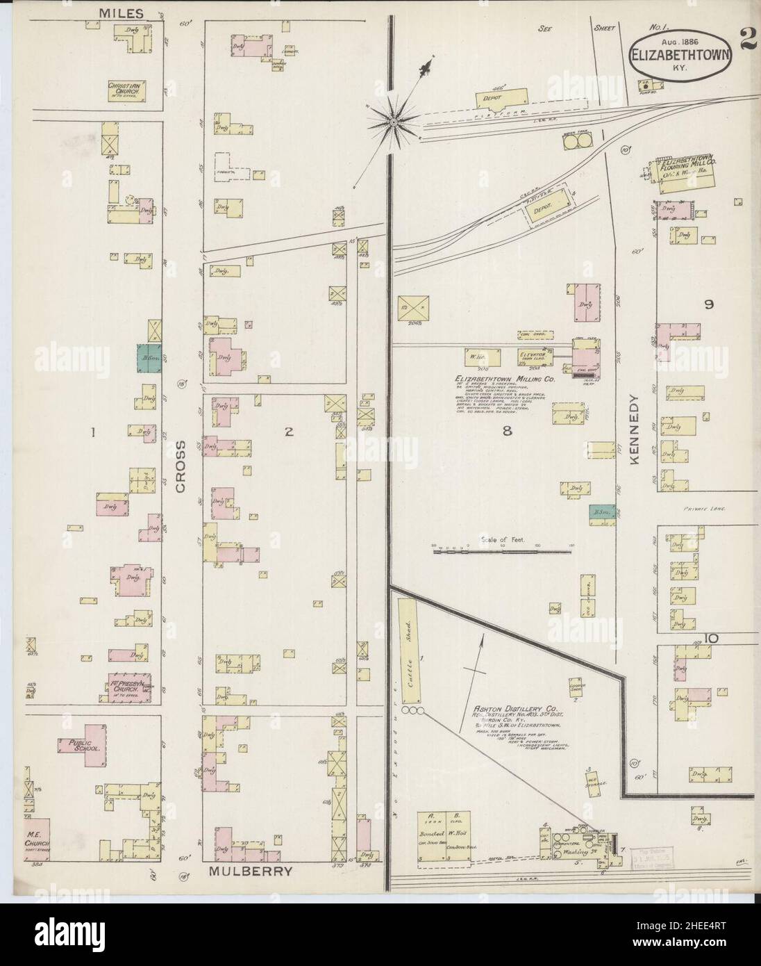Map of elizabethtown hi-res stock photography and images - Alamy