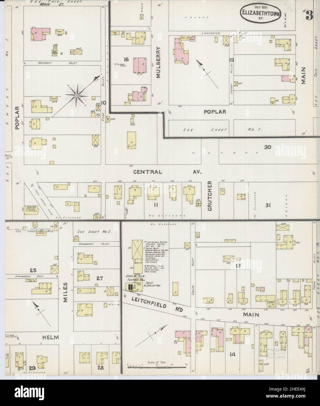 Elizabethtown kentucky map hi-res stock photography and images - Alamy