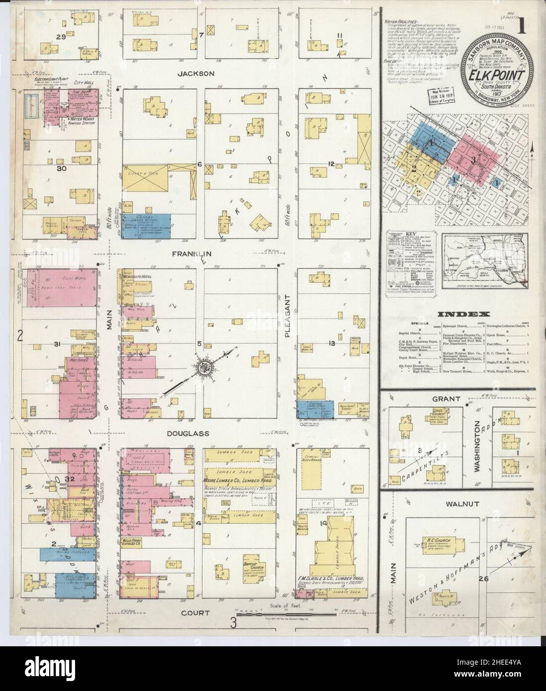 Map of elk point hi-res stock photography and images - Alamy