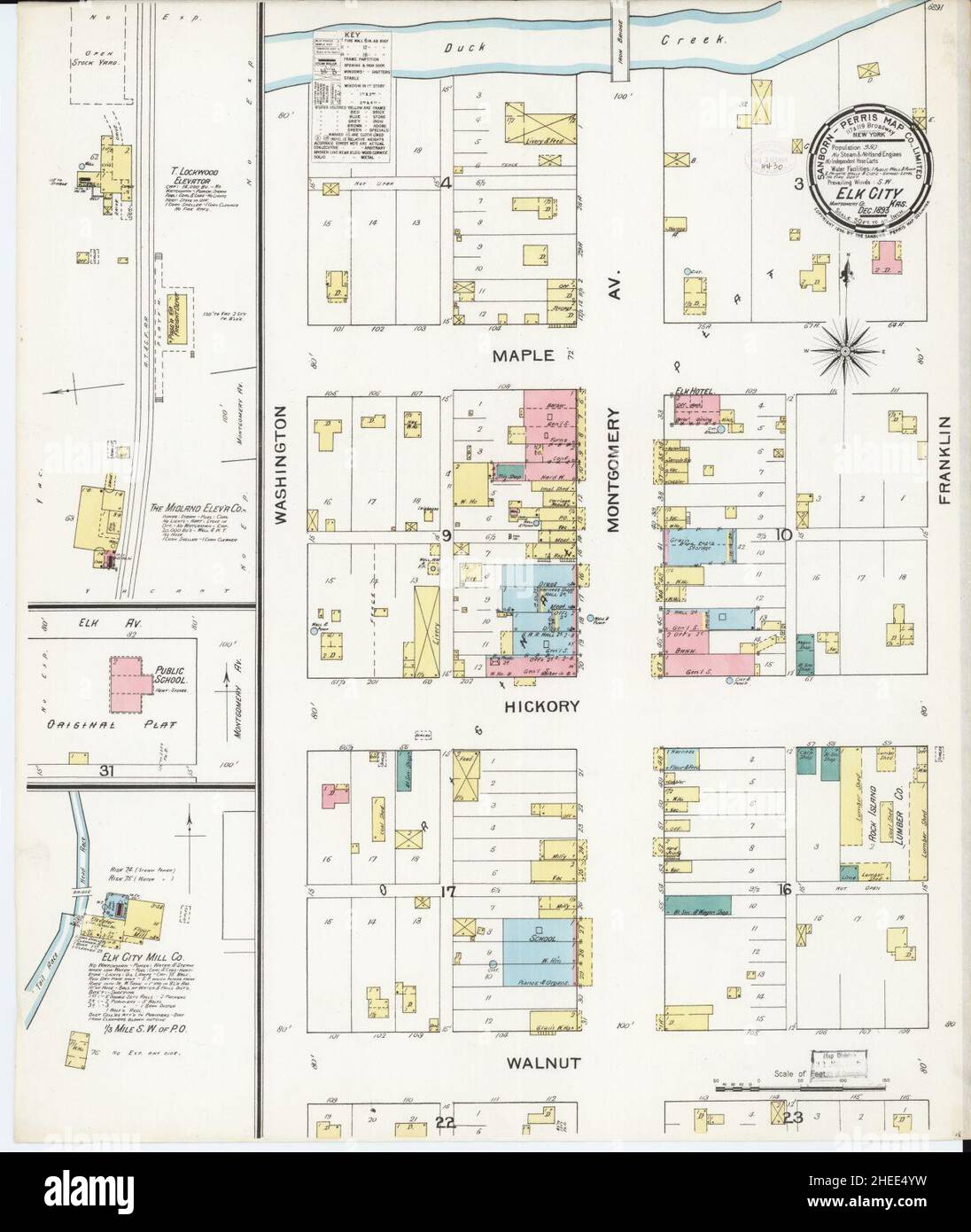 Map of elk city hi-res stock photography and images - Alamy