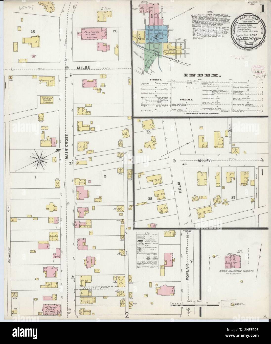 Elizabethtown kentucky map hi-res stock photography and images - Alamy