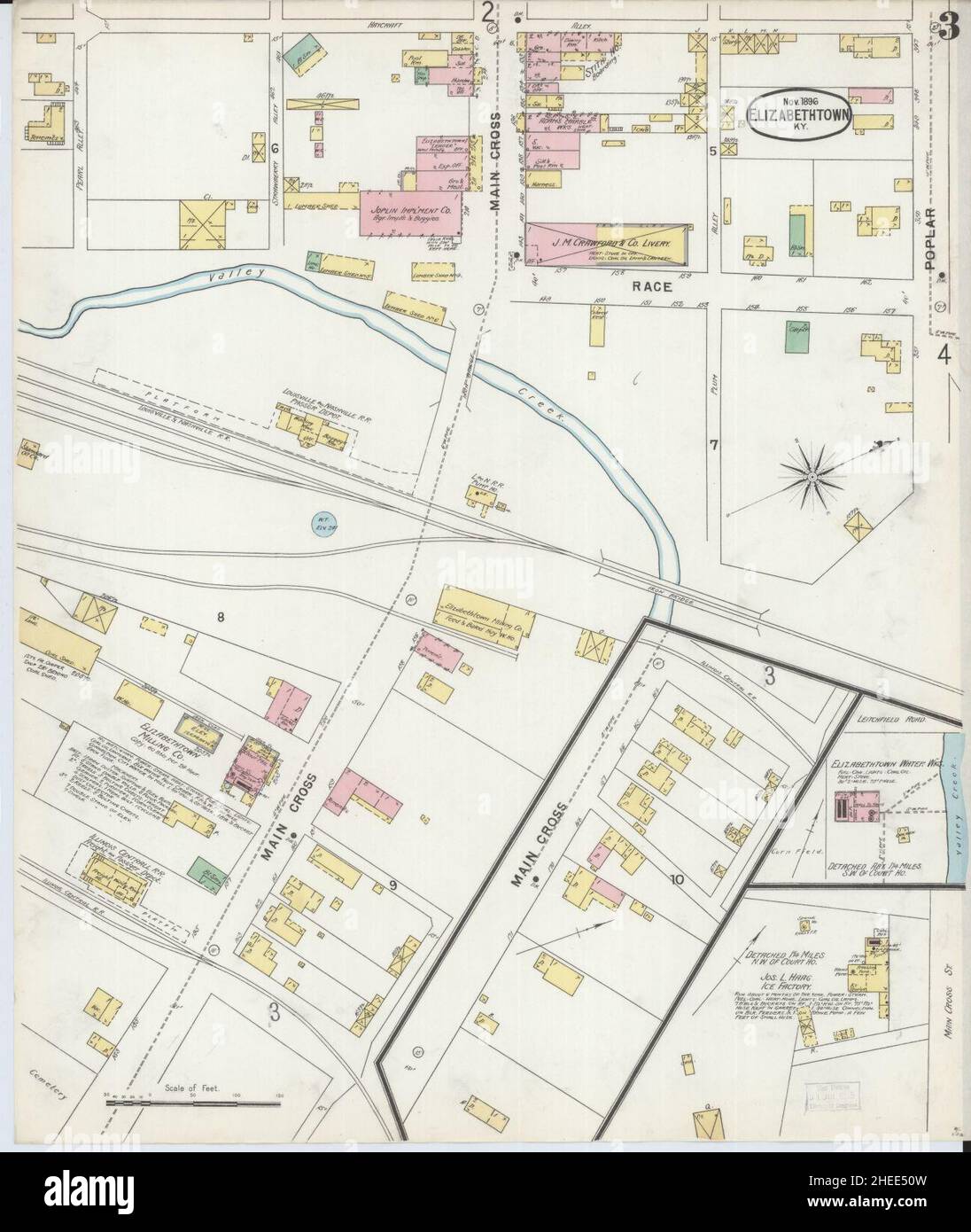 Map of elizabethtown kentucky hi-res stock photography and images - Alamy