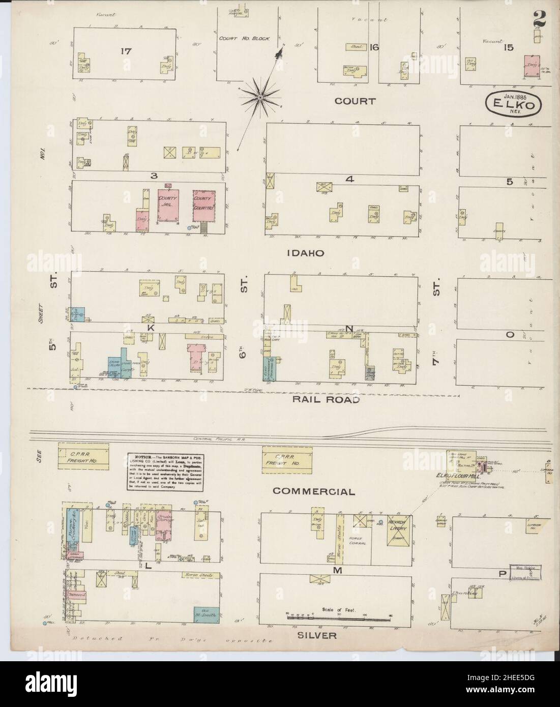 Elko county map hi-res stock photography and images - Alamy
