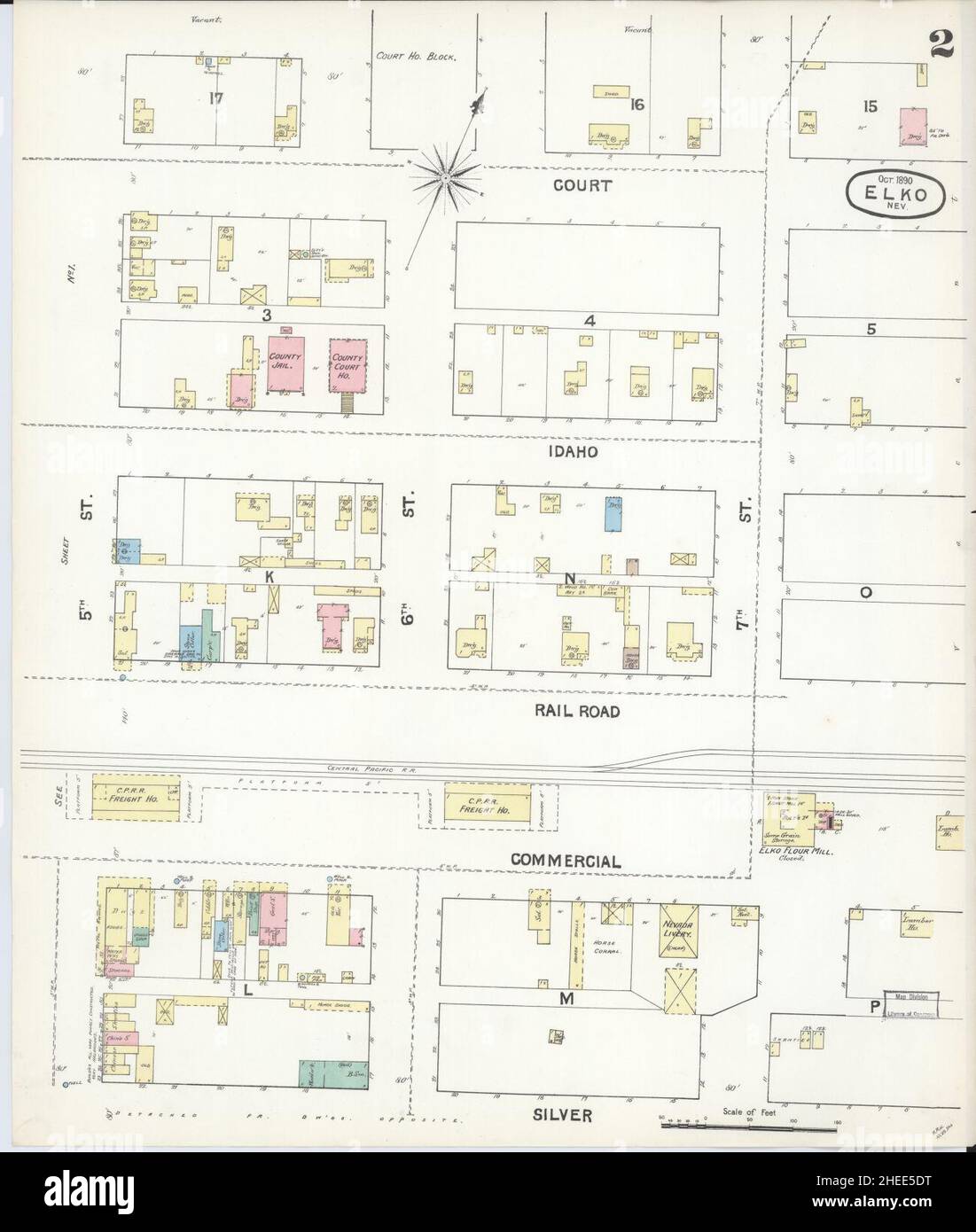 Map of elko hi-res stock photography and images - Alamy
