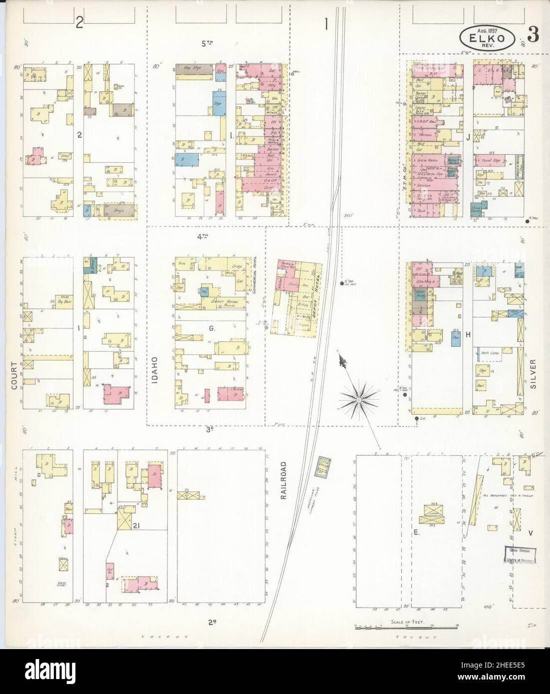 Map of elko hi-res stock photography and images - Alamy