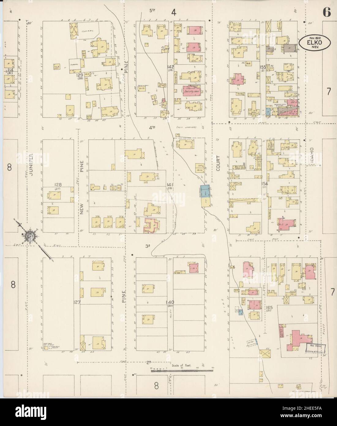 Map of elko hi-res stock photography and images - Alamy