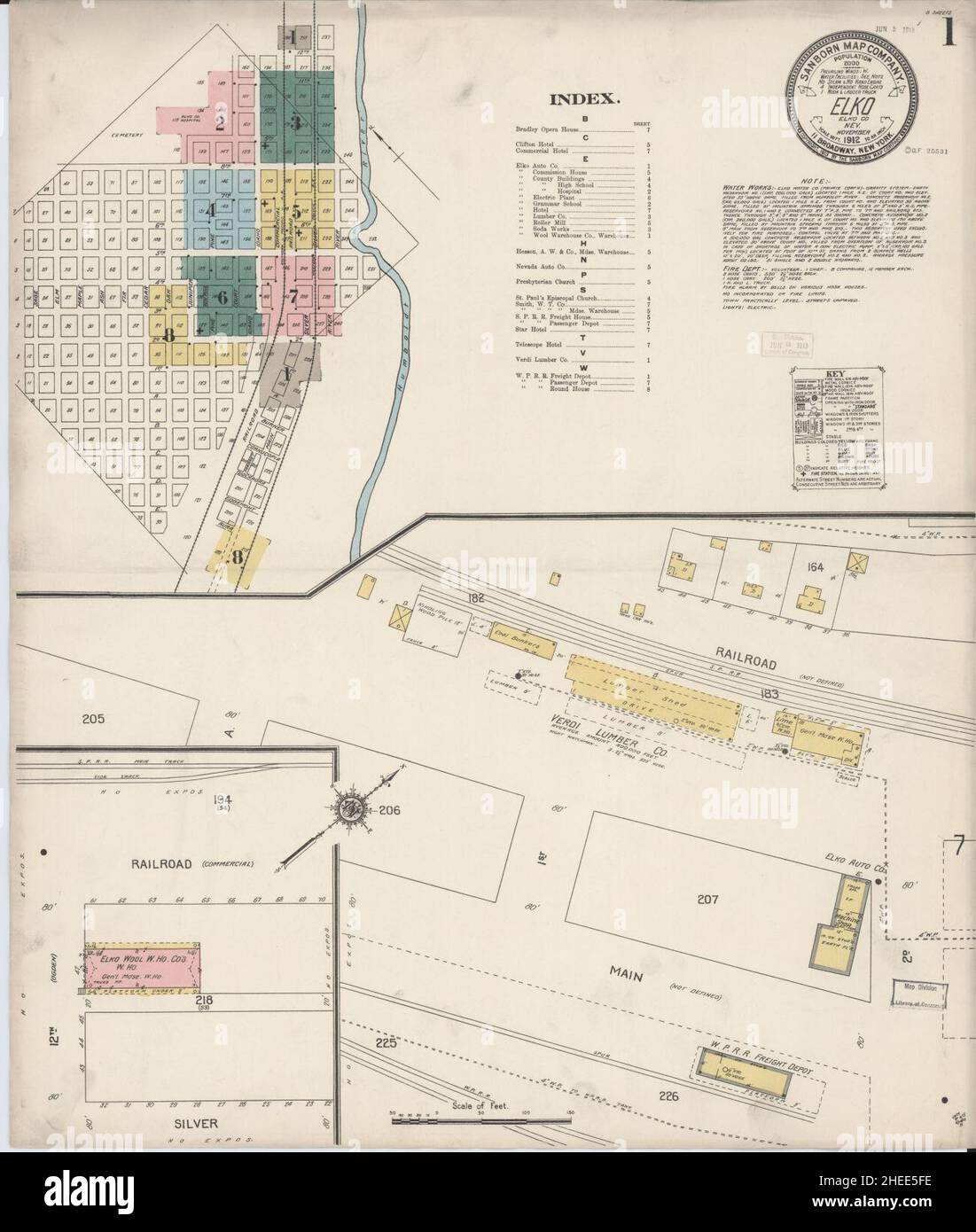 Map of elko hi-res stock photography and images - Alamy