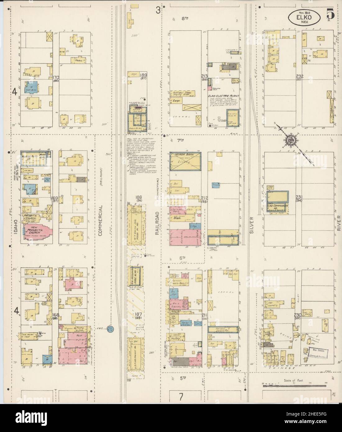 Map of elko hi-res stock photography and images - Alamy