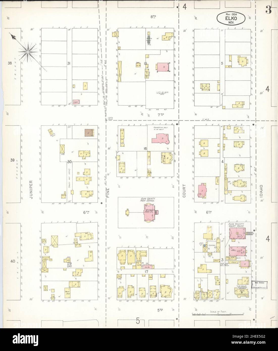Map of elko hi-res stock photography and images - Alamy