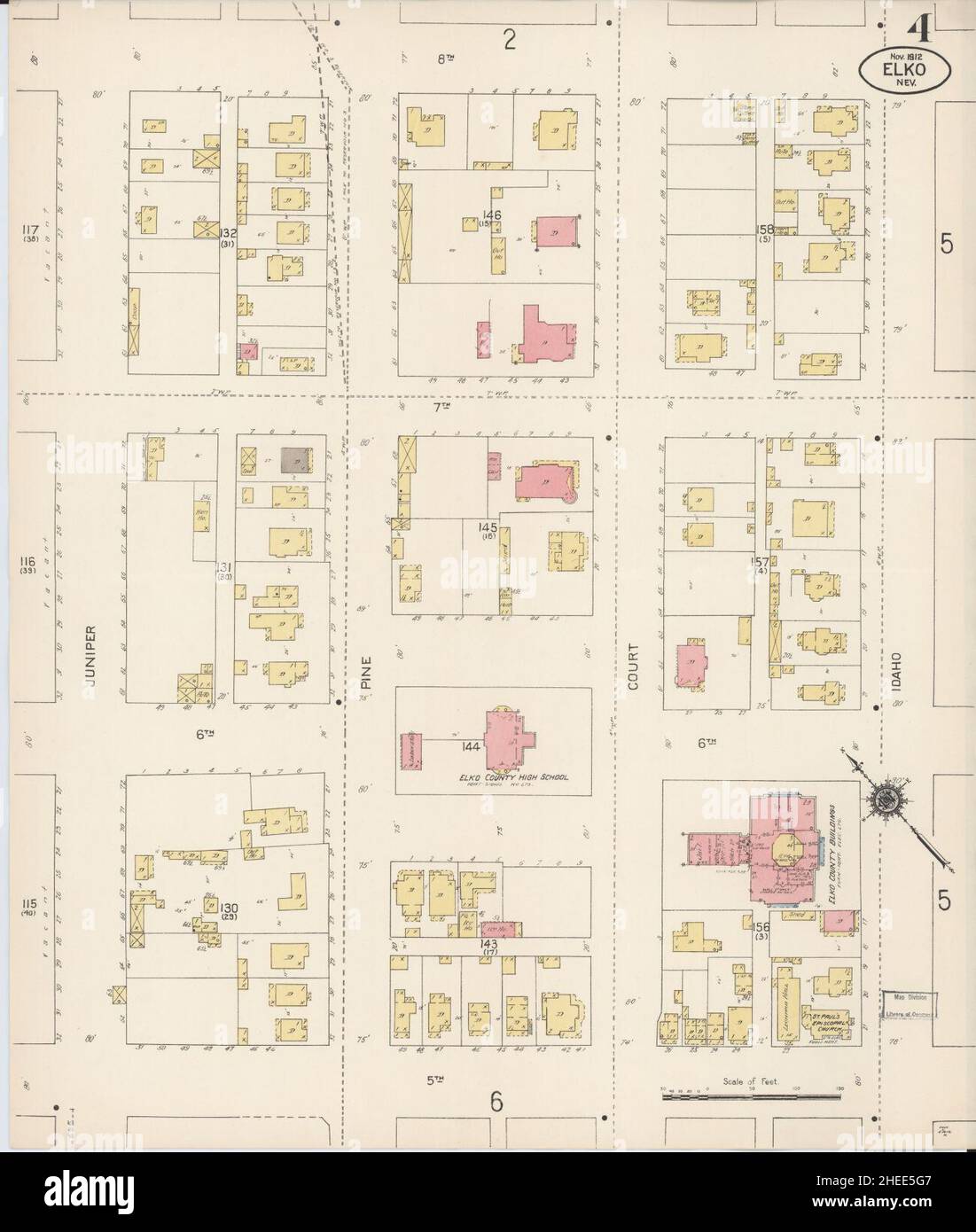 Elko county map hi-res stock photography and images - Alamy