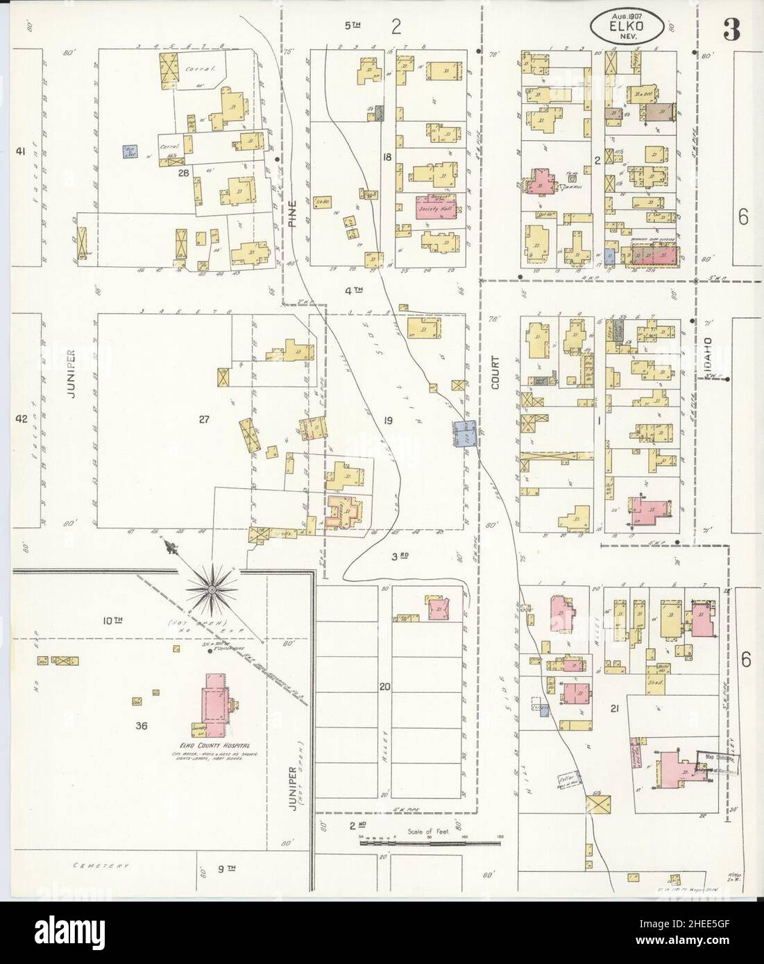 Map of elko hi-res stock photography and images - Alamy