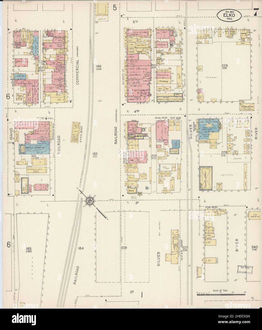 Map of elko hi-res stock photography and images - Alamy