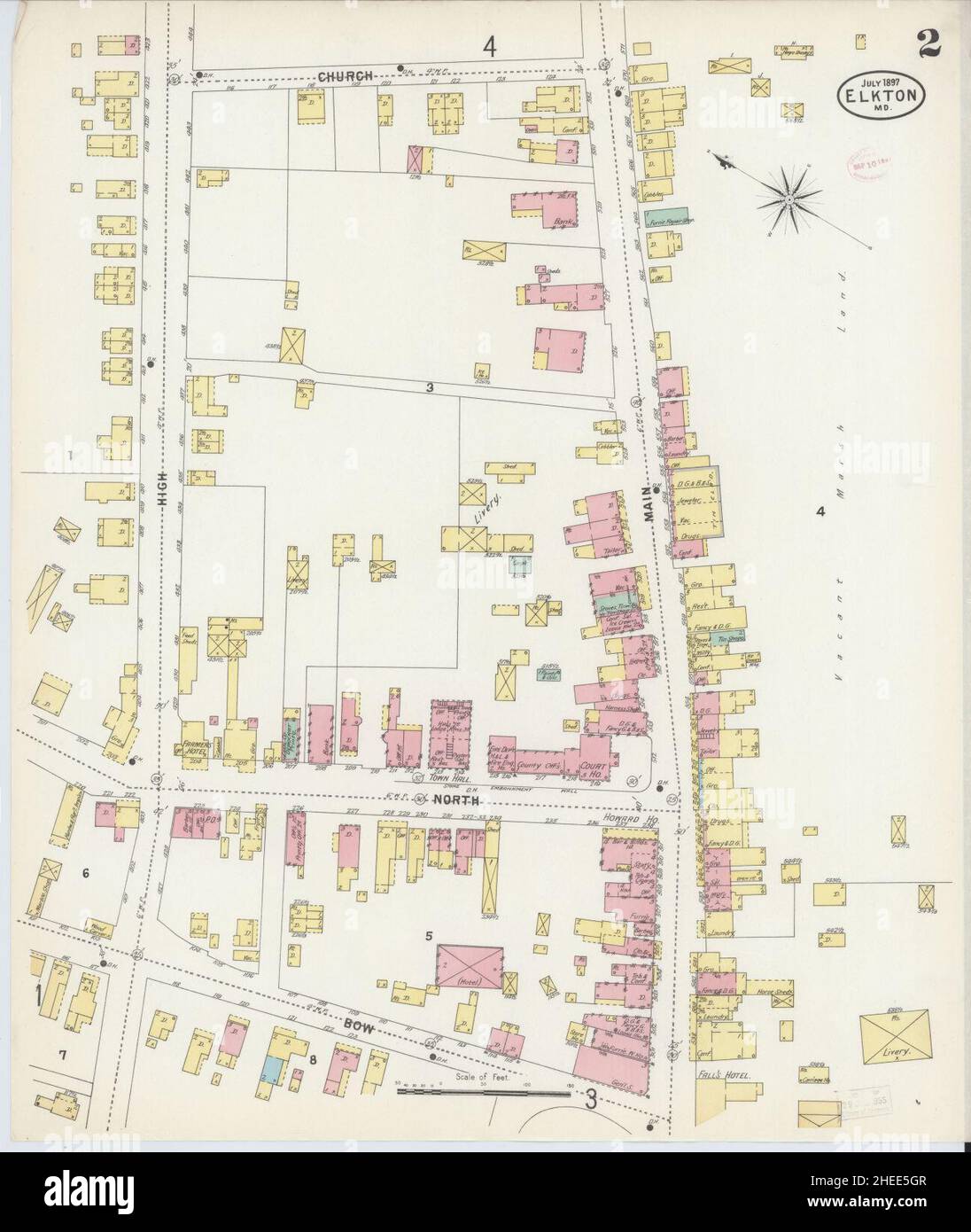 Cecil county map hi-res stock photography and images - Alamy