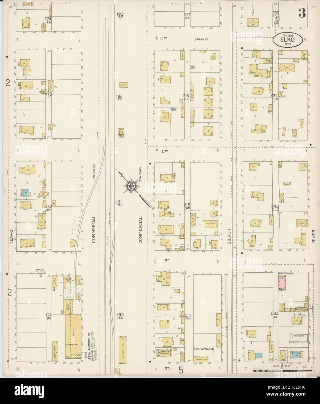 Map of elko hi-res stock photography and images - Alamy