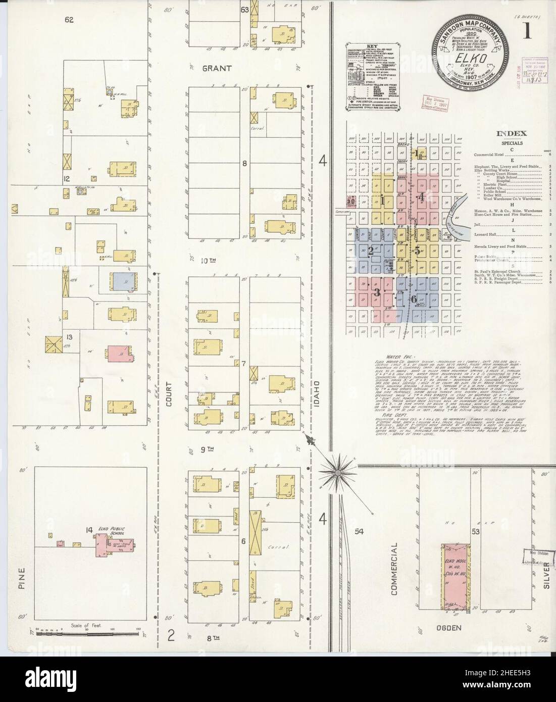 Elko county map hi-res stock photography and images - Alamy