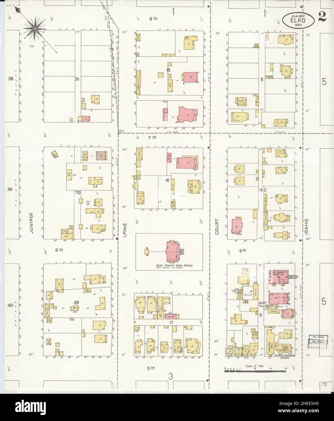 Elko county map hi-res stock photography and images - Alamy