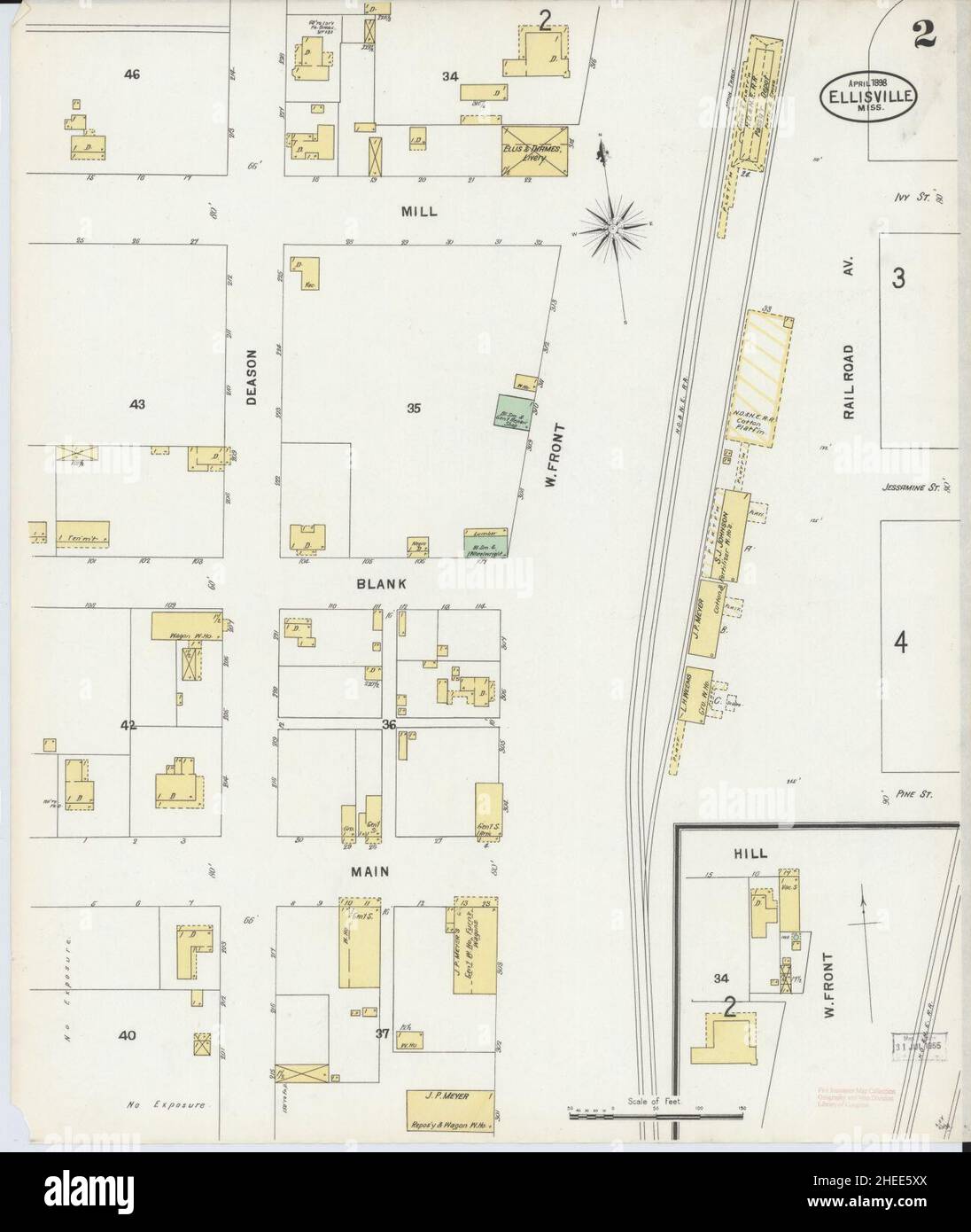 Map of ellisville mississippi hi-res stock photography and images - Alamy