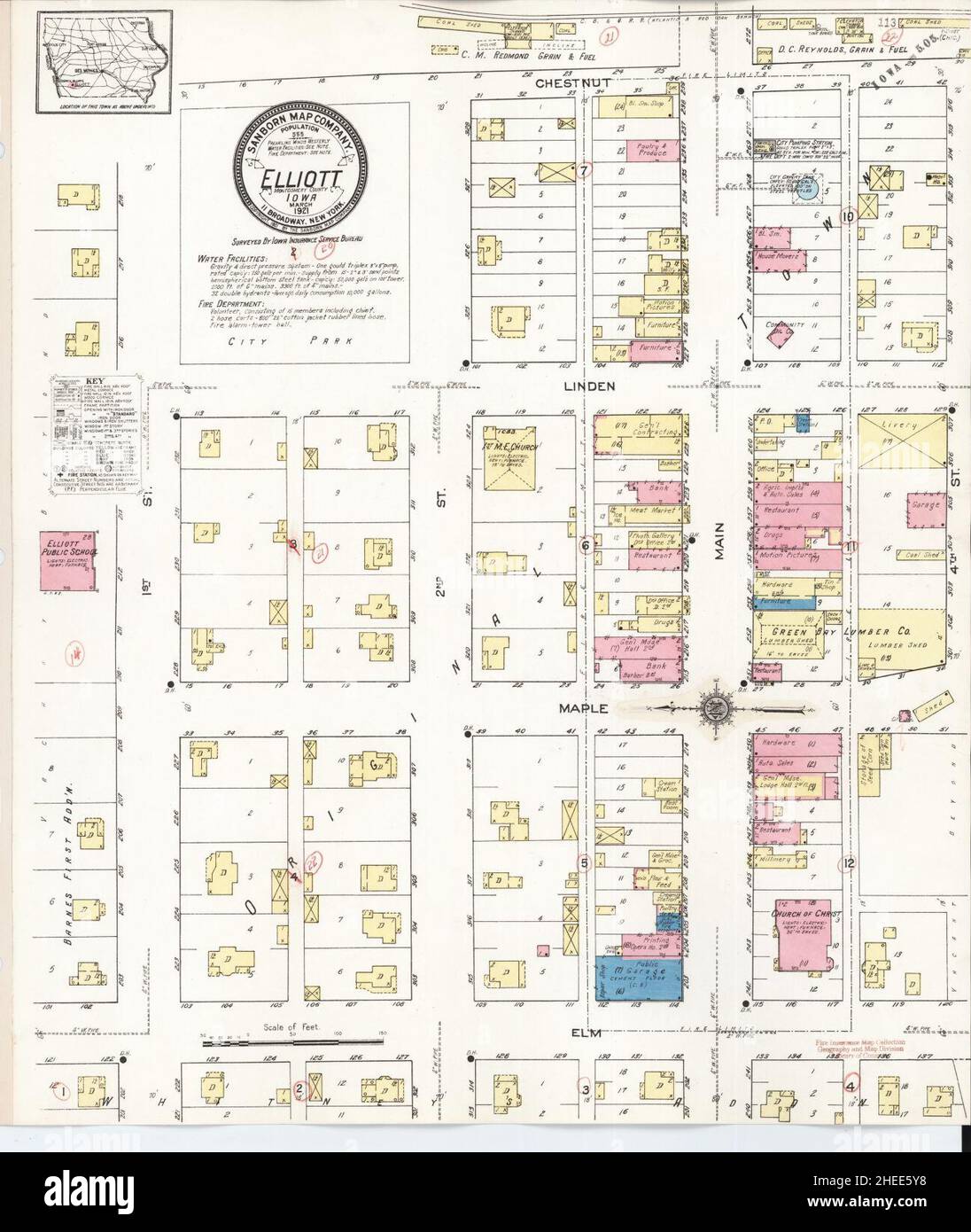 Montgomery iowa map hi-res stock photography and images - Alamy