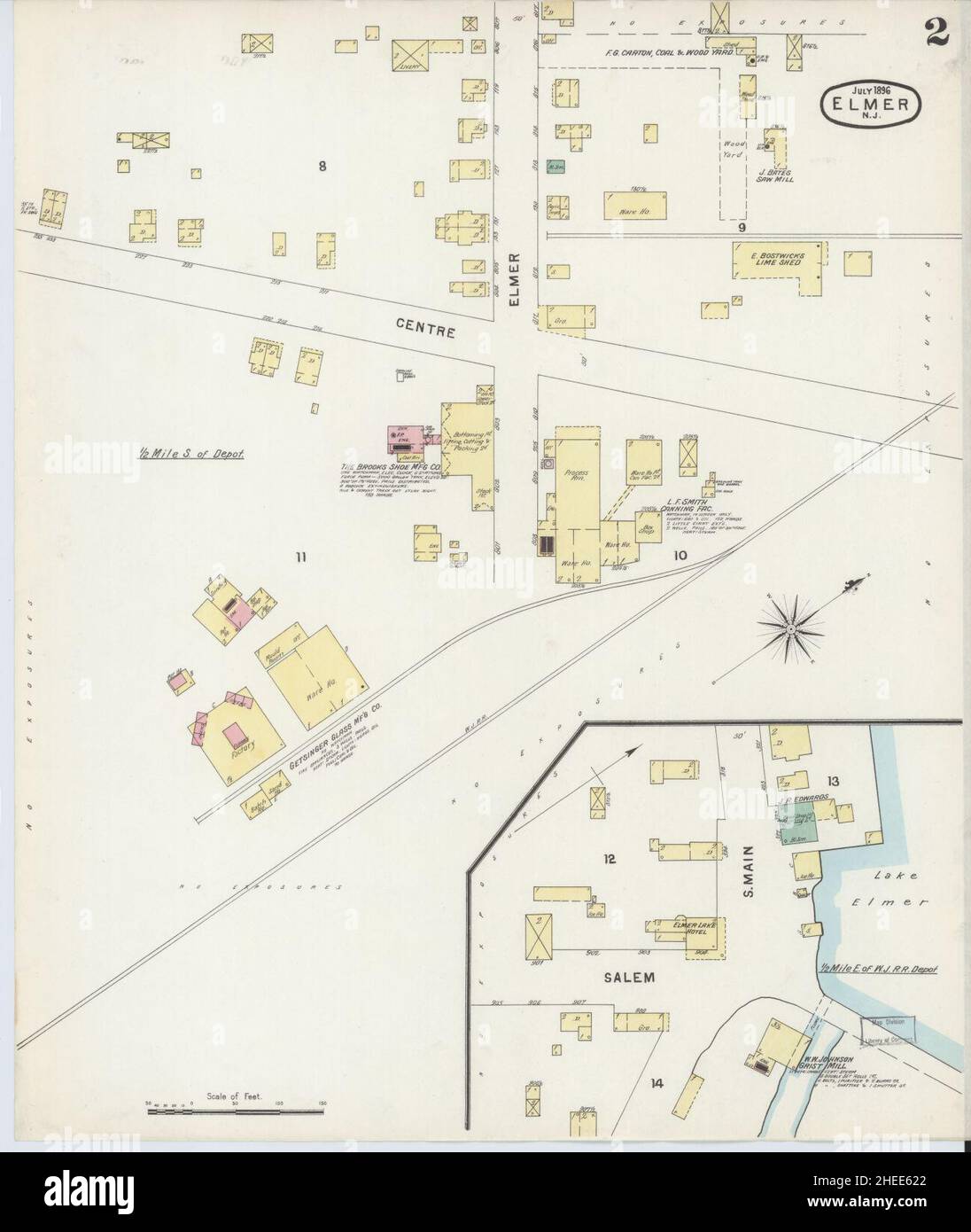 Map of elmer hi-res stock photography and images - Alamy