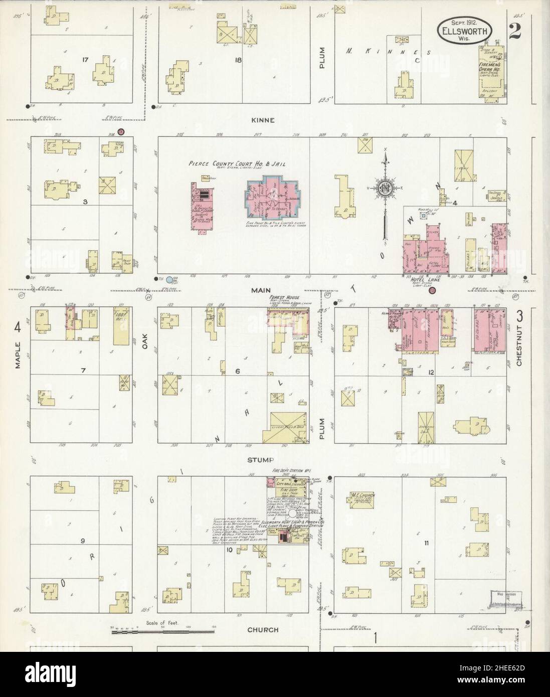 Ellsworth wisconsin map hi-res stock photography and images - Alamy