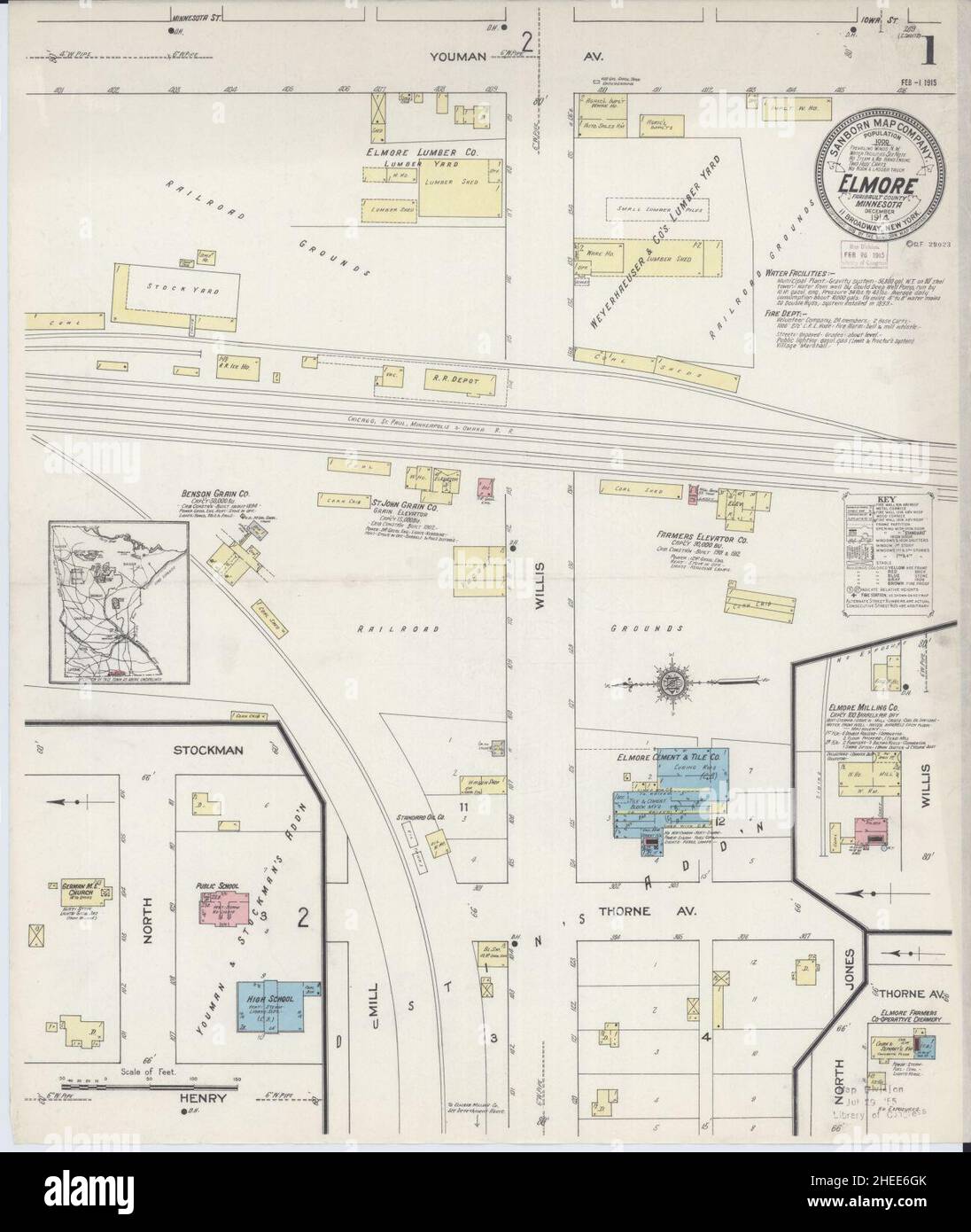 Map of elmore hi-res stock photography and images - Alamy