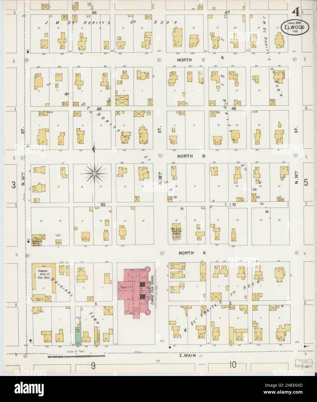 Elwood map hi-res stock photography and images - Alamy