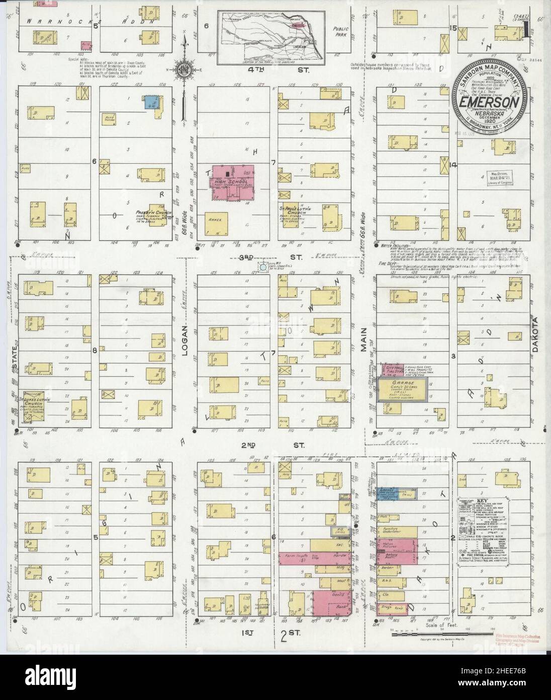 Emerson map hi-res stock photography and images - Alamy