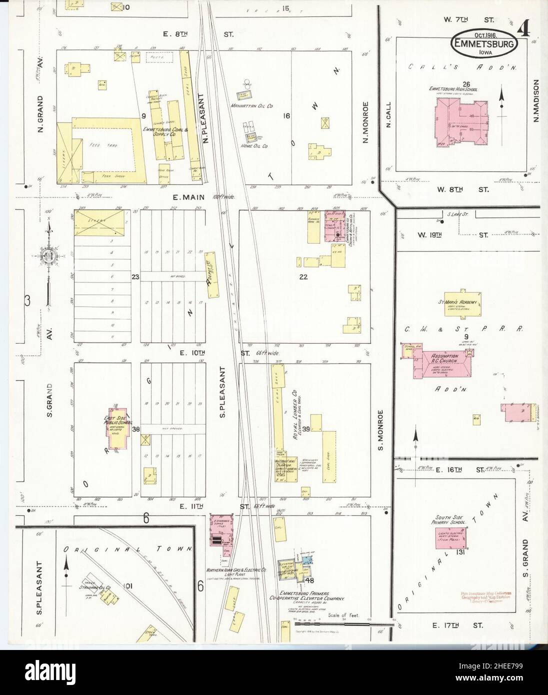 Palo alto county map hi-res stock photography and images - Alamy