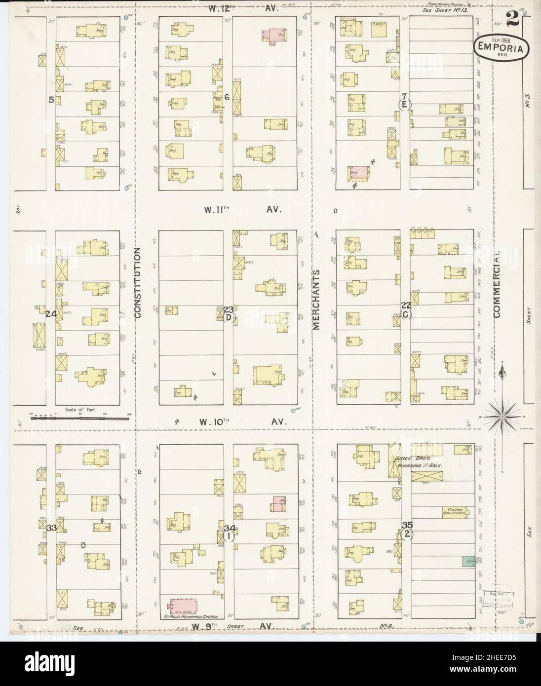 Emporia kansas map hi-res stock photography and images - Alamy