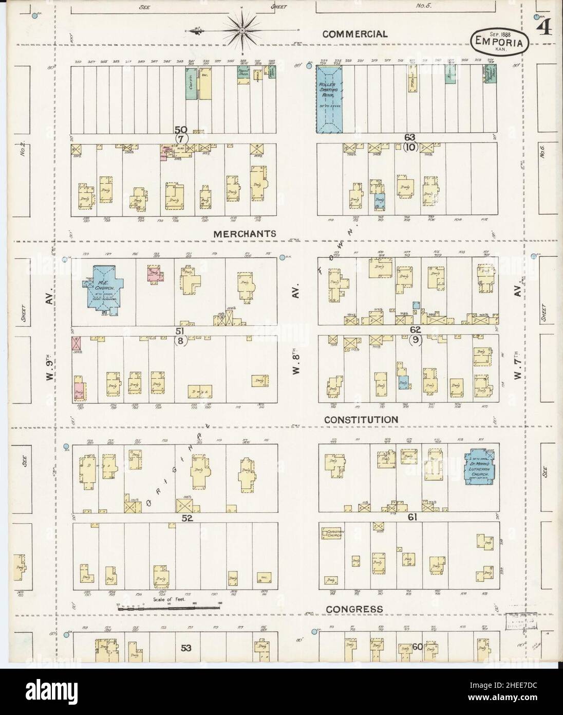Emporia kansas map hi-res stock photography and images - Alamy