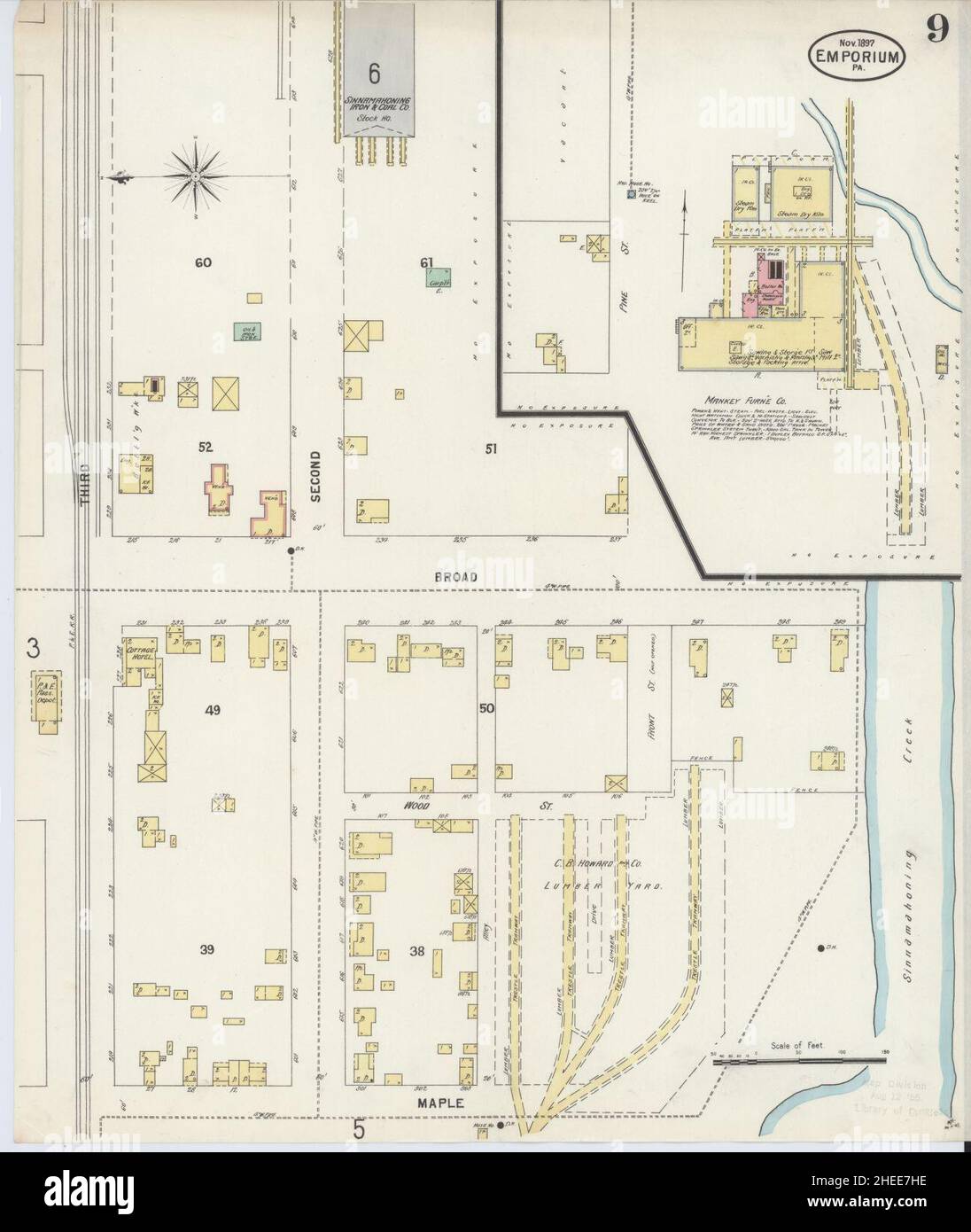 Emporium pennsylvania map hi-res stock photography and images - Alamy