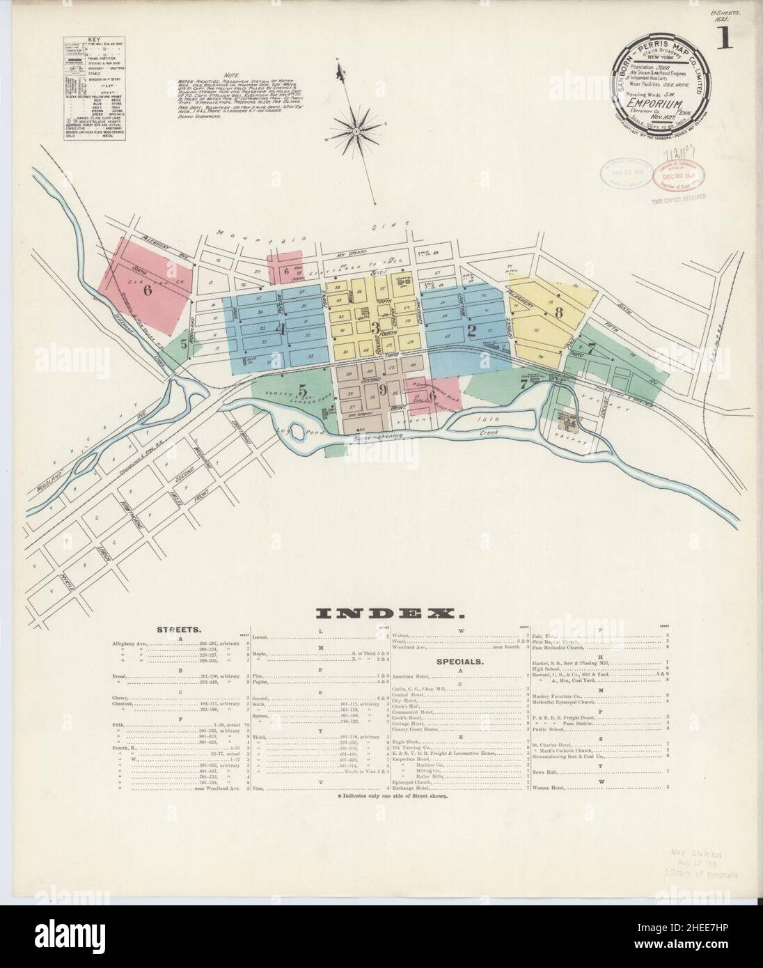 Sanborn Fire Insurance Map from Emporium, Cameron County, Pennsylvania ... Sanborn Fire Insurance Map from Emporium, Cameron County, Pennsylvania ...