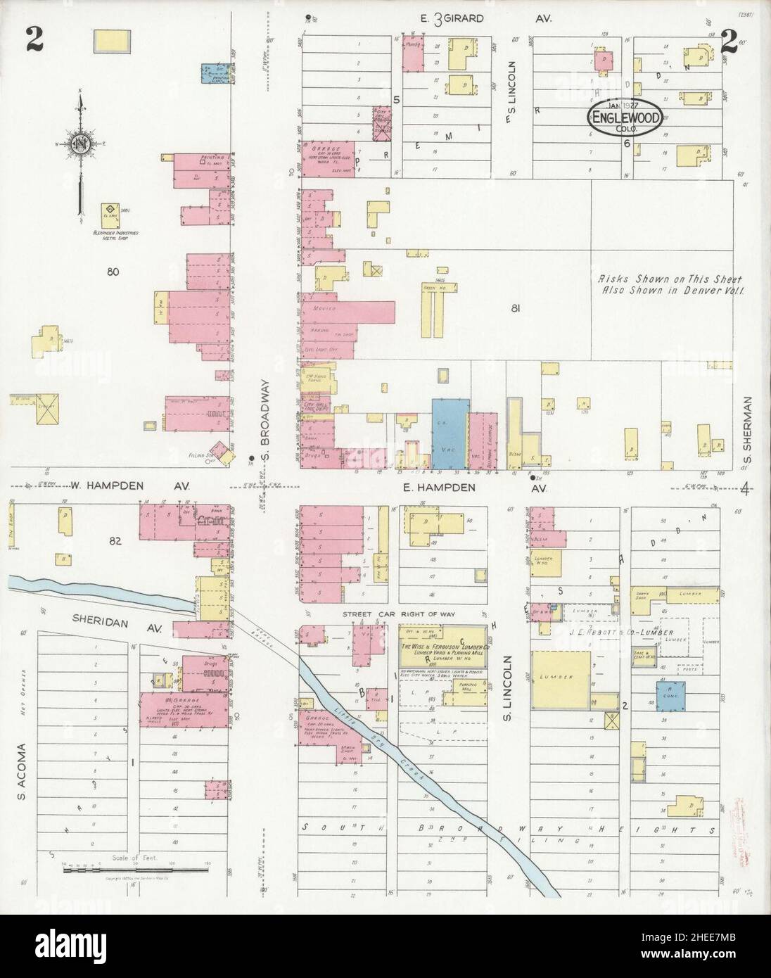 Map of englewood hi-res stock photography and images - Alamy