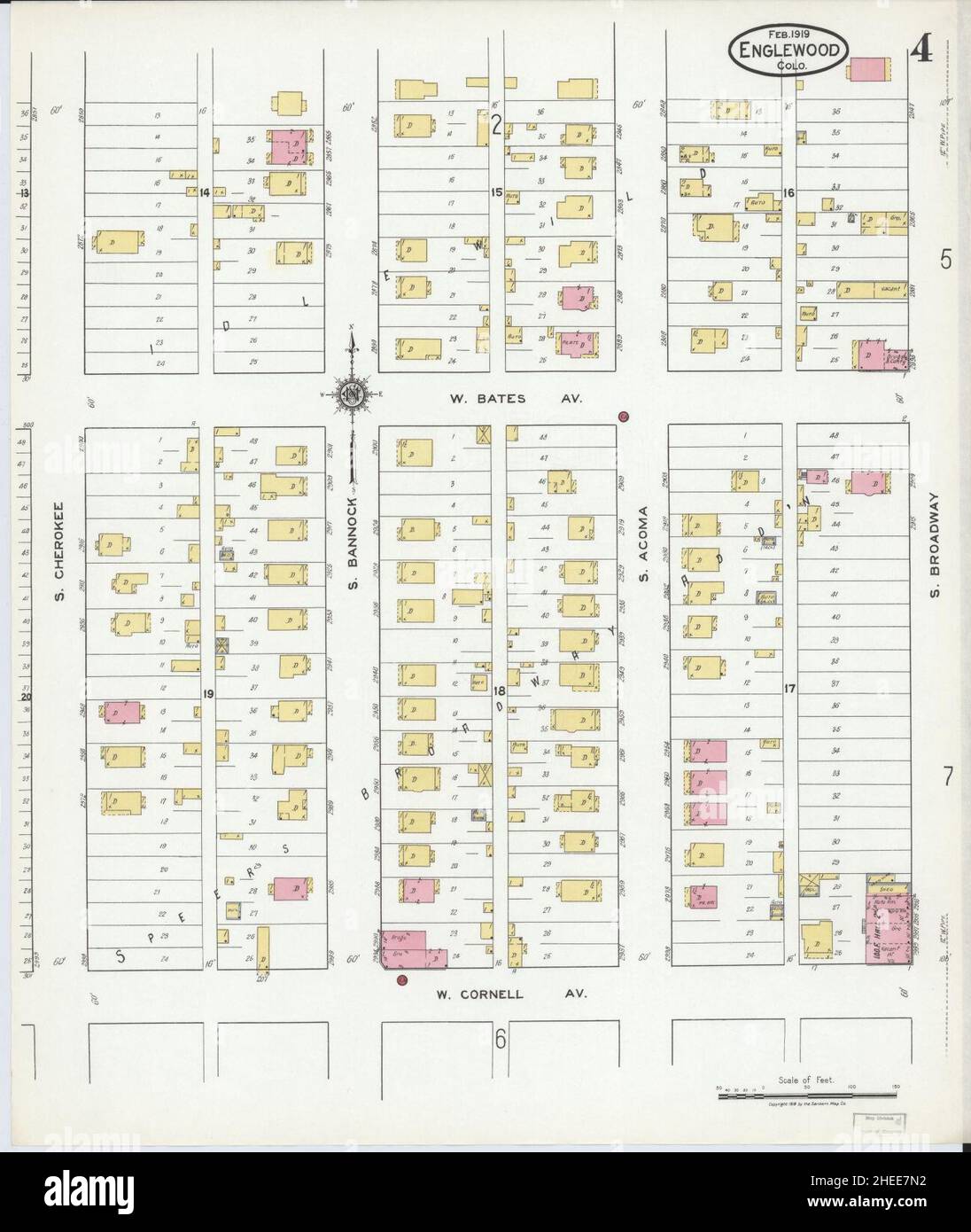 Map of englewood hi-res stock photography and images - Alamy