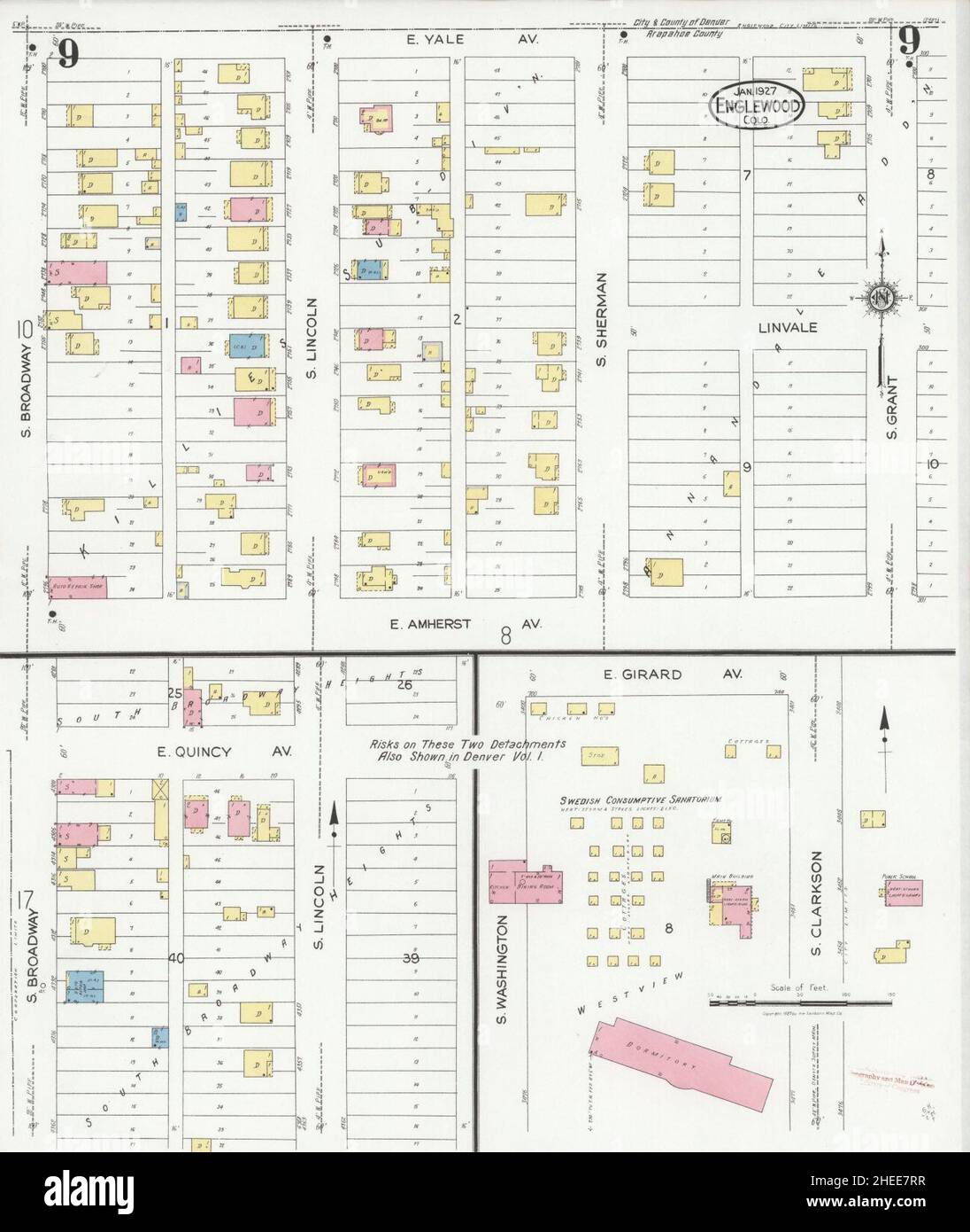 Map of englewood hi-res stock photography and images - Alamy