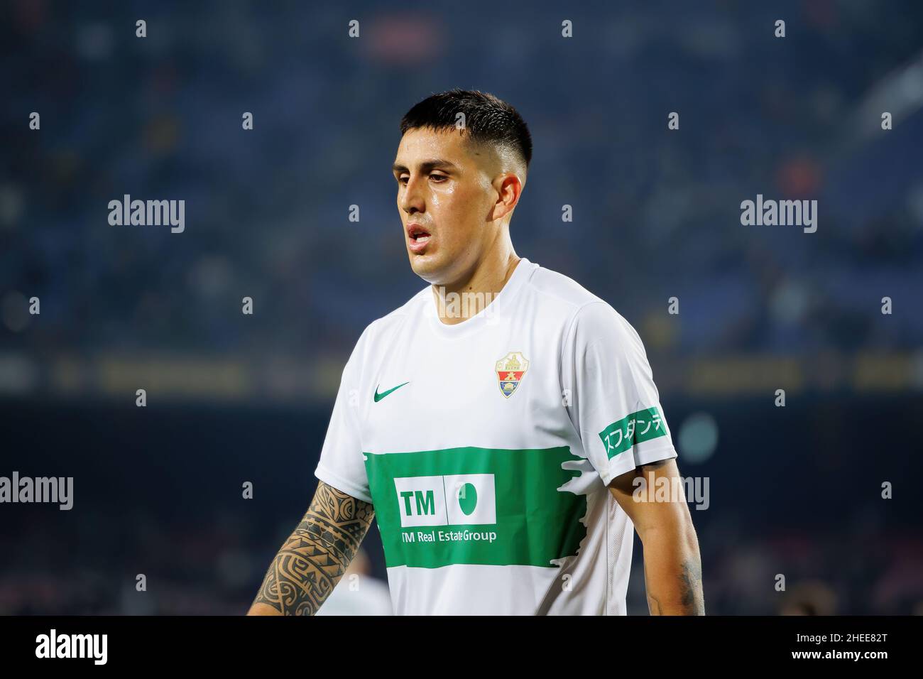 BARCELONA - DEC 18: Enzo Roco in action during the La Liga match ...