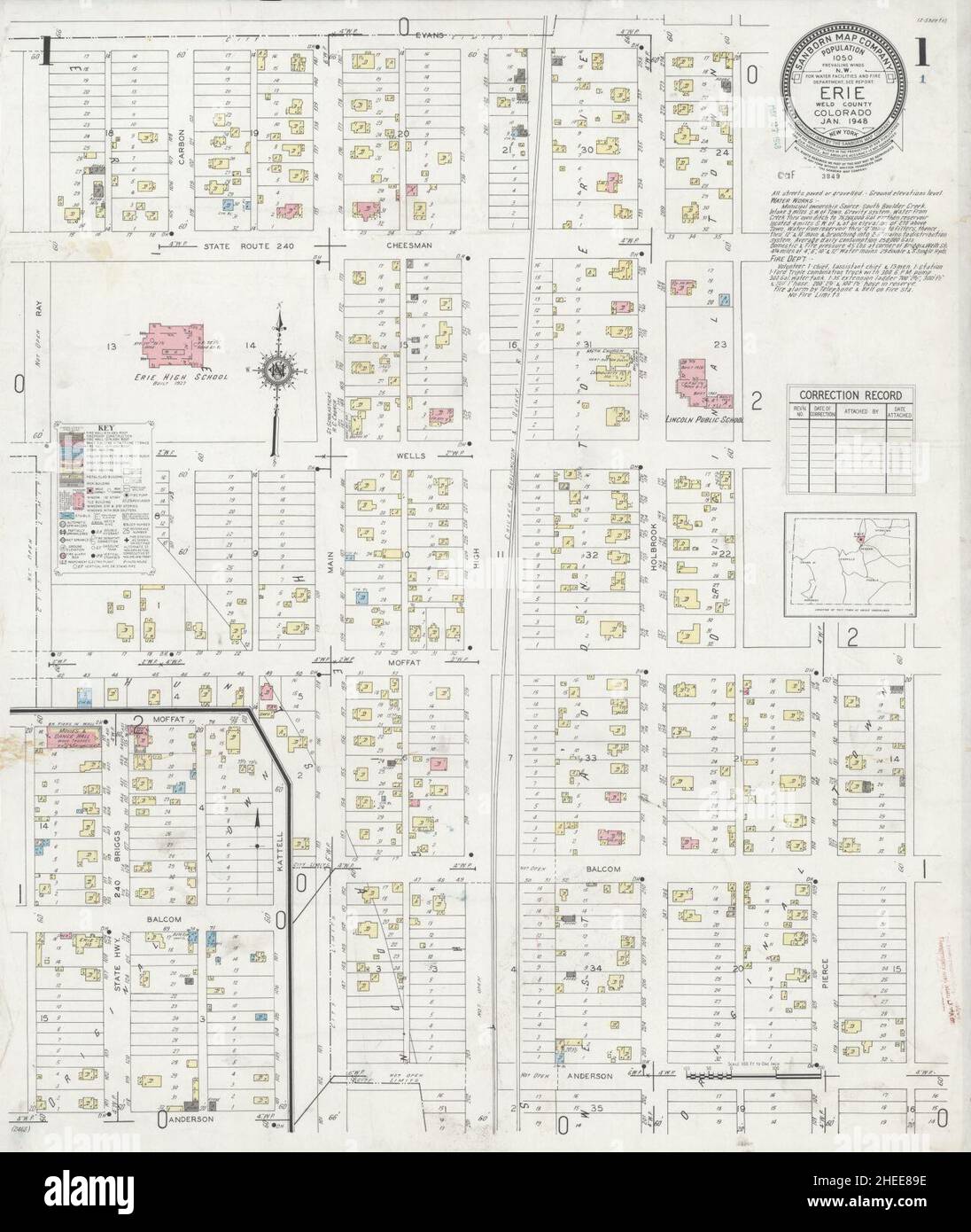 Weld county map hi-res stock photography and images - Alamy