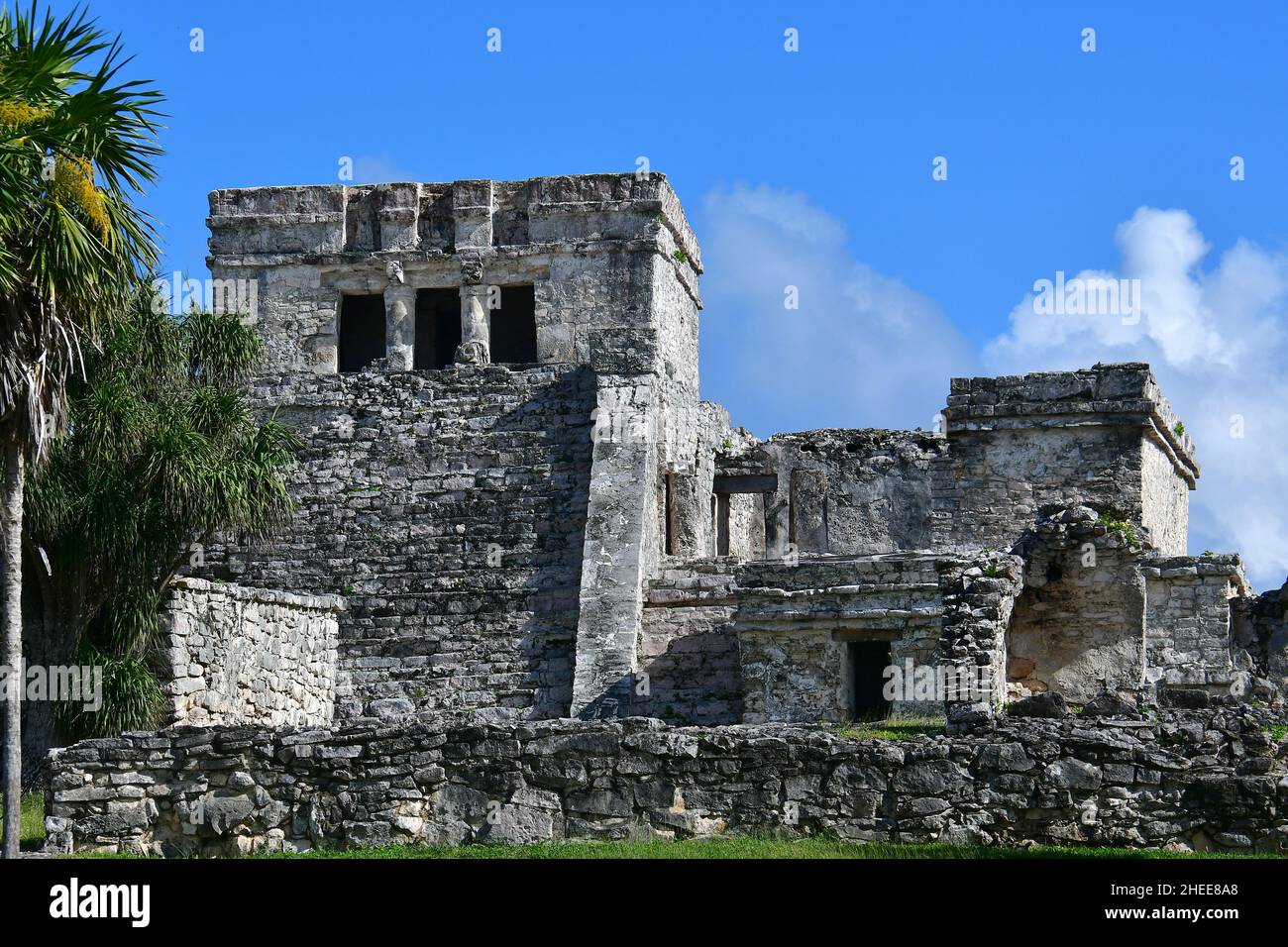 The Castle (El Castillo) Mayan ruin at, Tulum, Quintana Roo, Yucatán ...