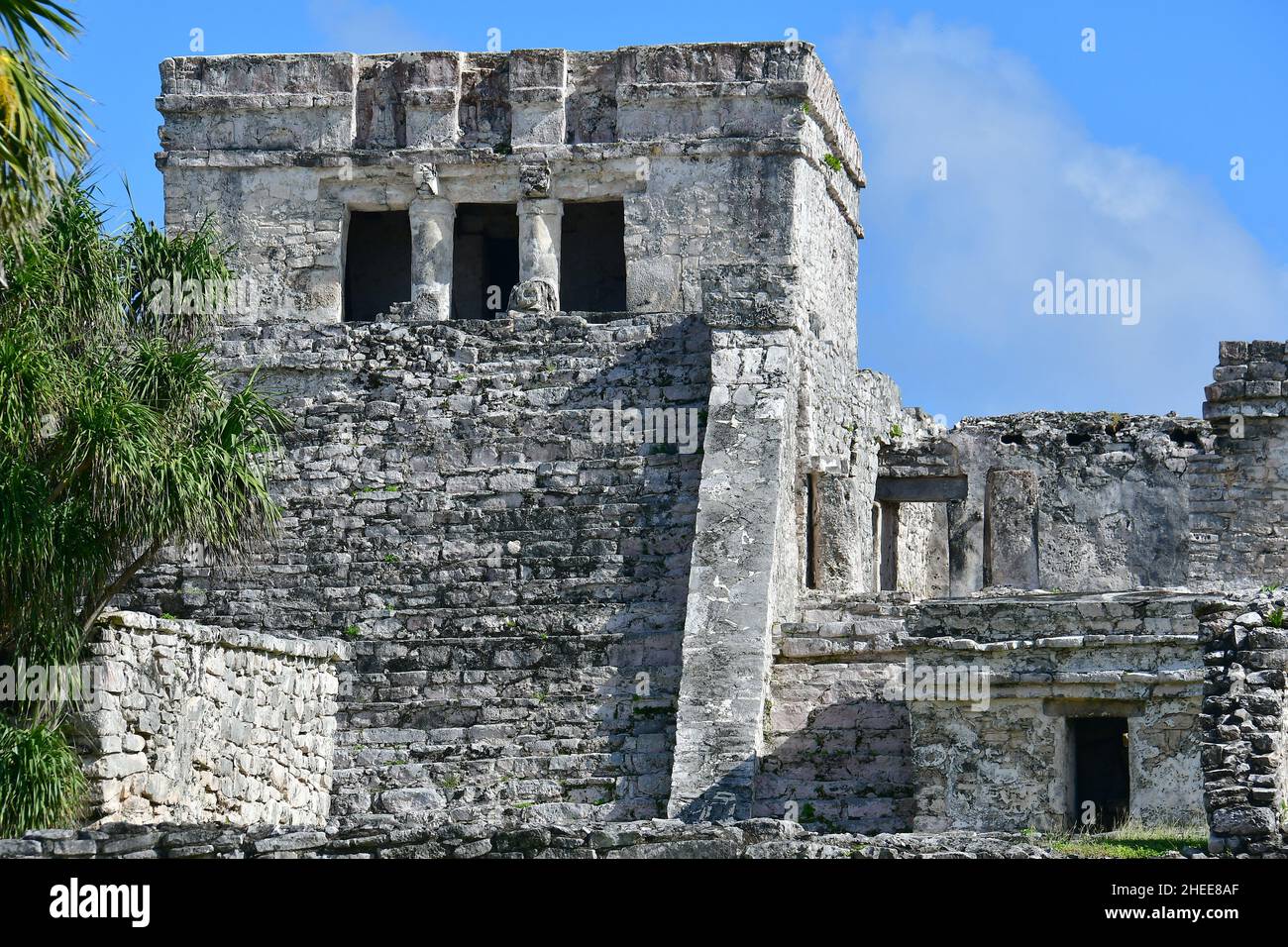 The Castle (El Castillo) Mayan ruin at, Tulum, Quintana Roo, Yucatán ...