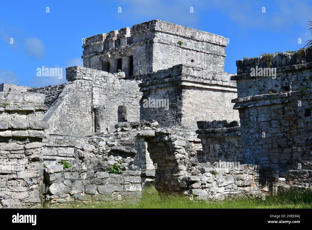 The Castle (El Castillo) Mayan ruin at, Tulum, Quintana Roo, Yucatán ...