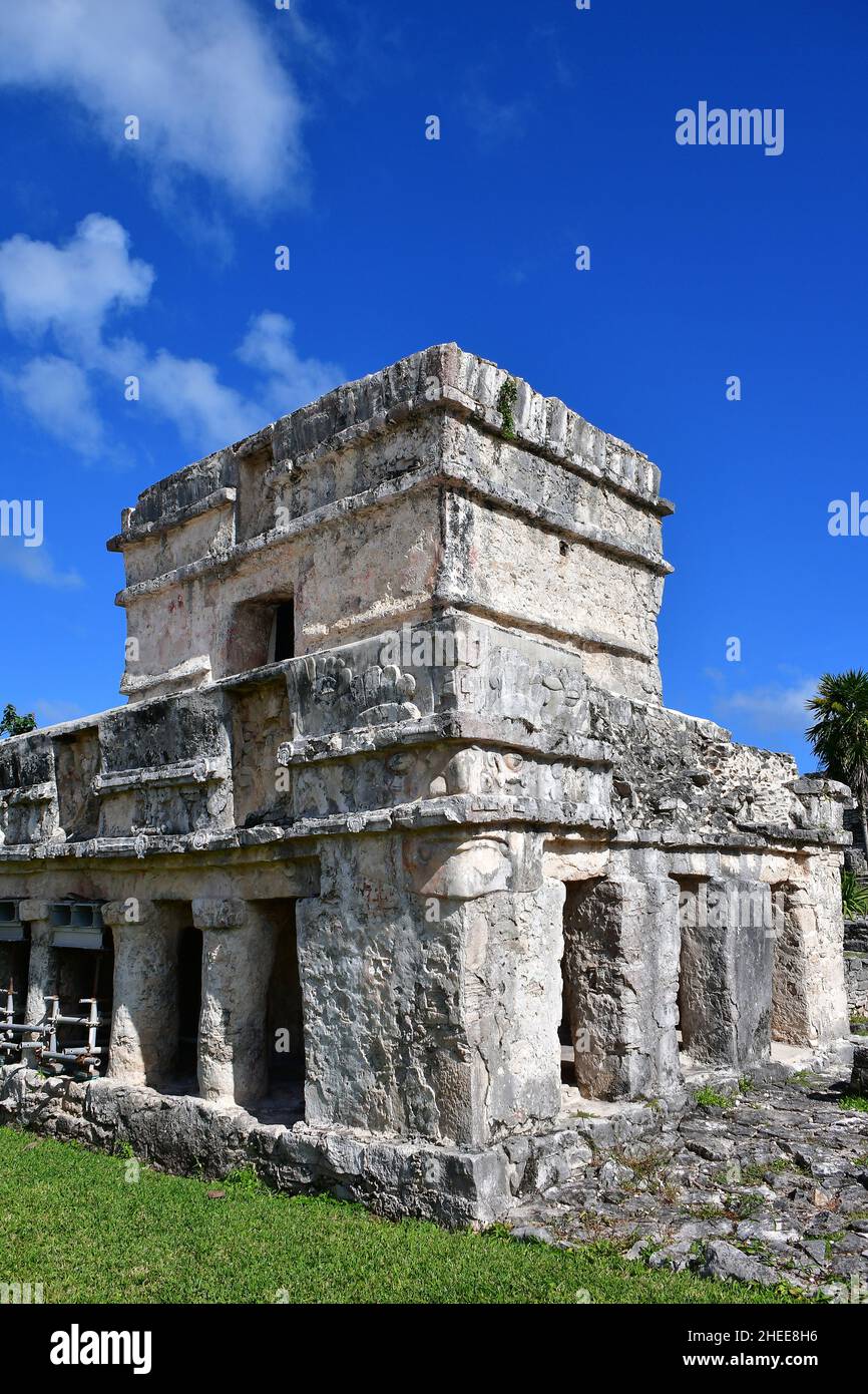 Temple frescoes tulum yucatan mexico hi-res stock photography and ...