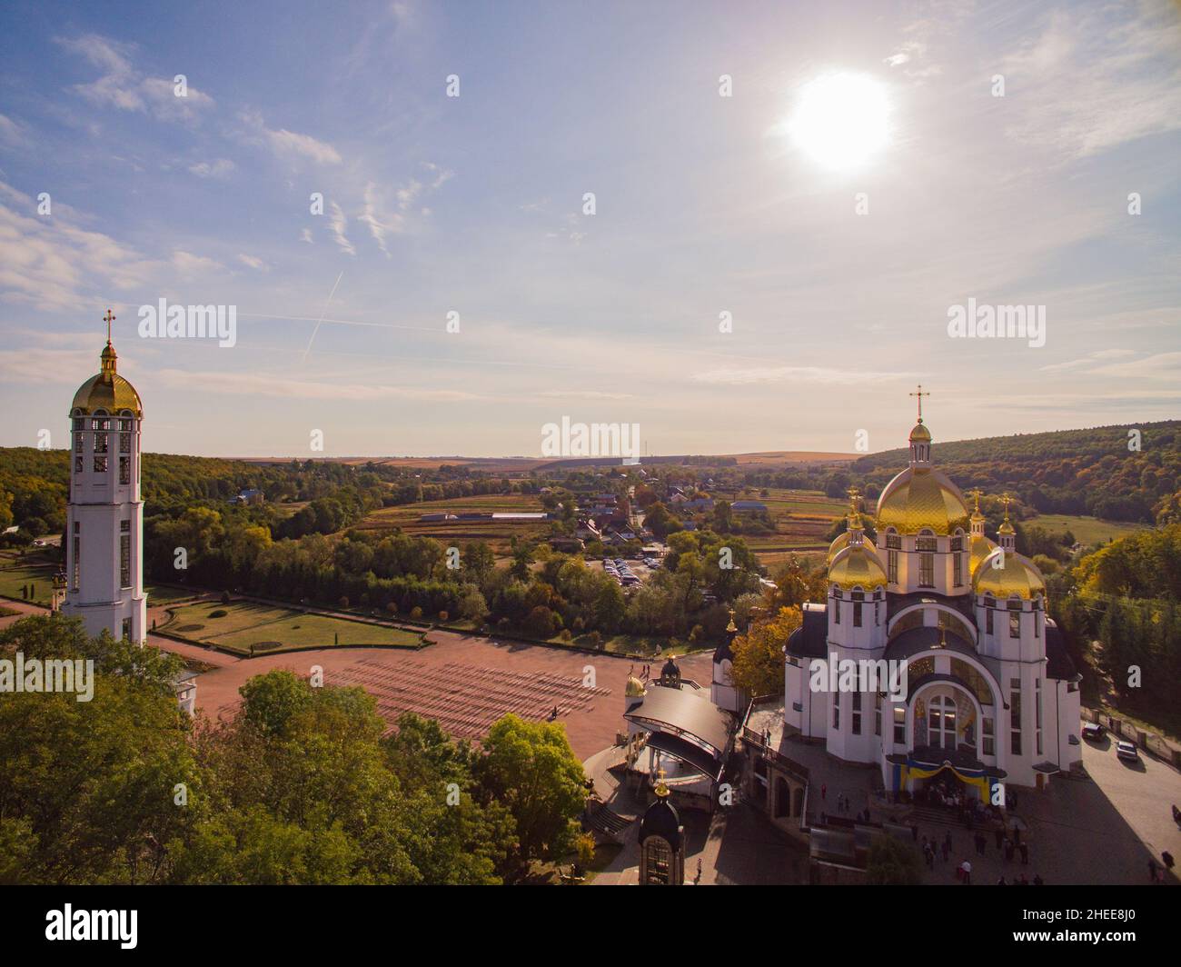 Aerial View of the Marian Spiritual Center in Zarvanytsia Stock Photo ...