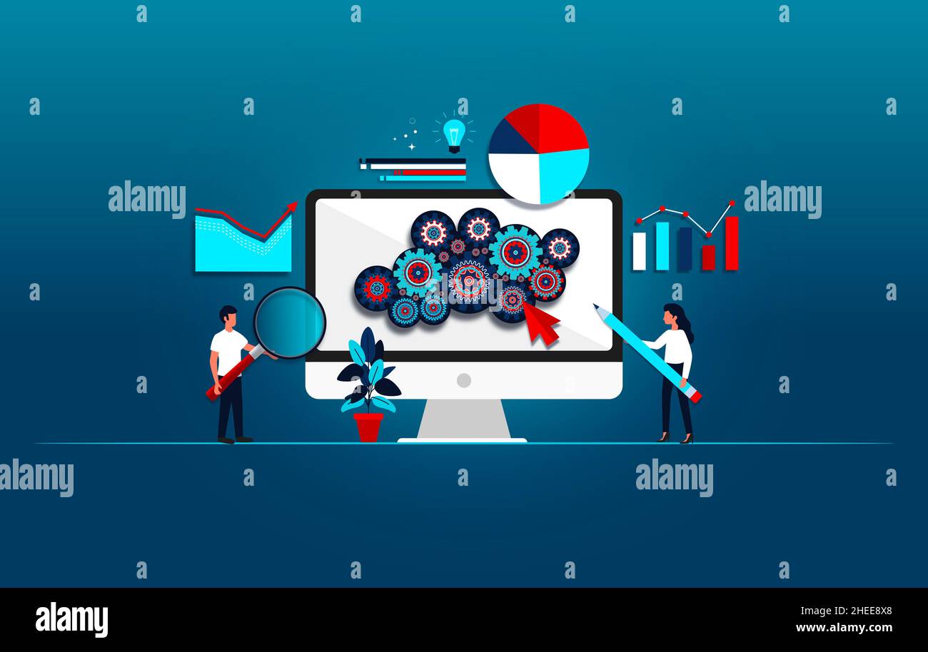 Web Analytics - Web Data Analysis Concept Stock Photo - Alamy